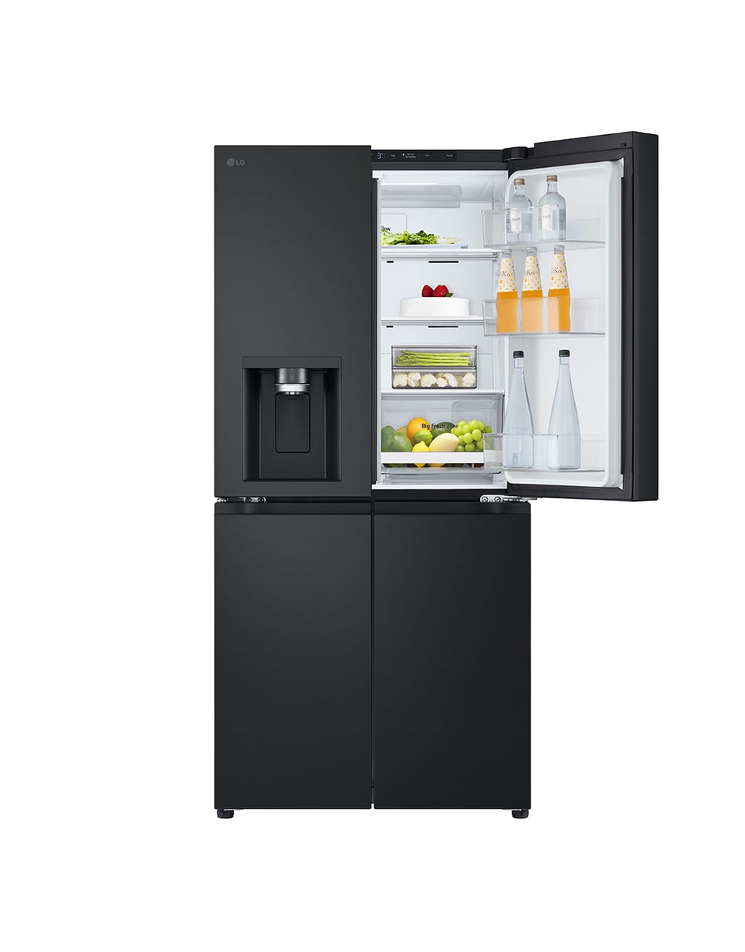 427L Multi Door Refrigerator in Essence Matte Black | LG SG