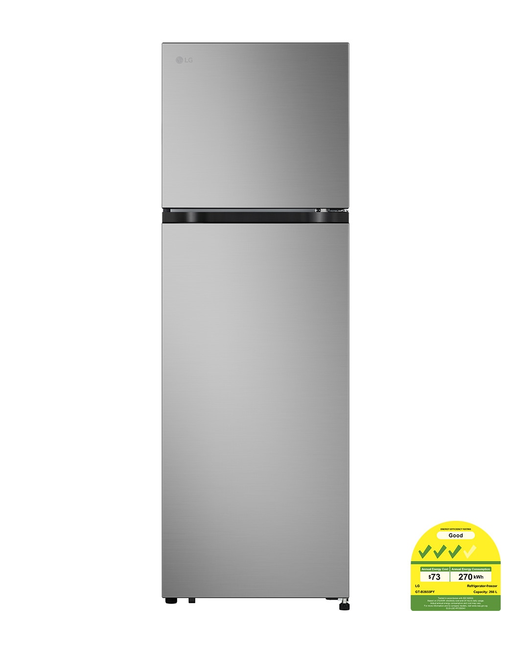 266L Top Freezer in Prime Silver | LG Singapore
