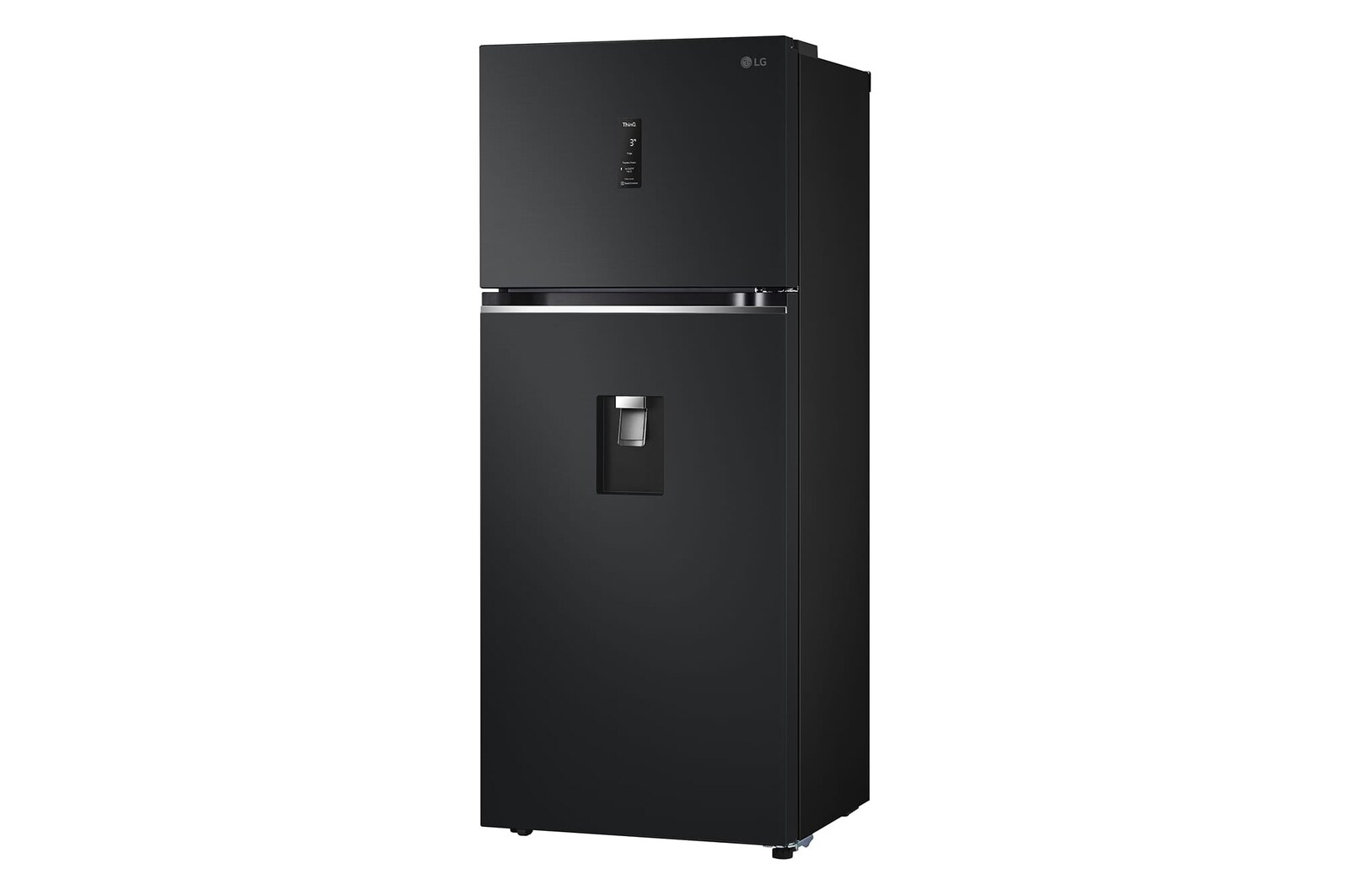 383L Top Freezer Refrigerator in Essence Matte Black | LG SG