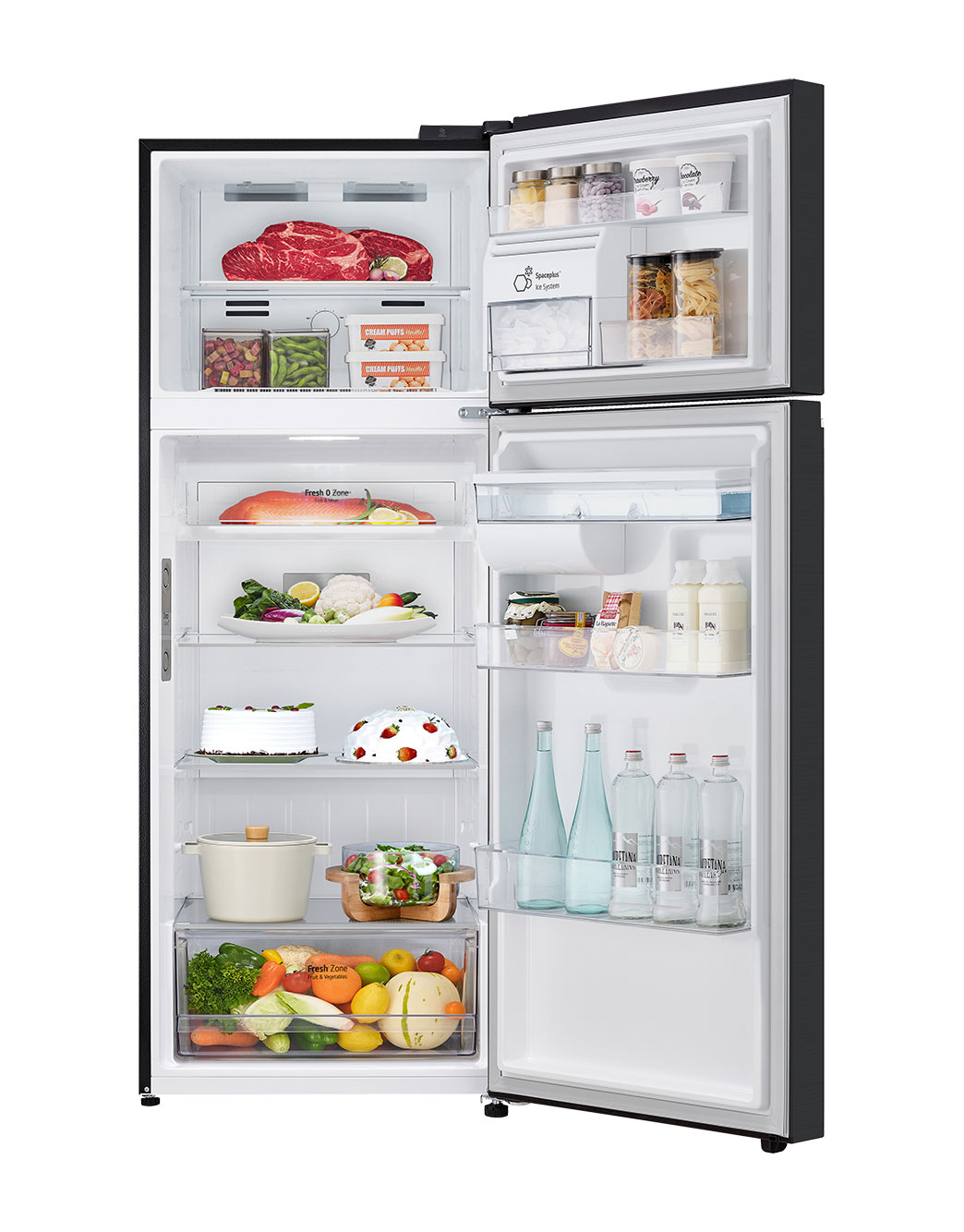 449L Top Freezer Refrigerator in Essence Matte Black | LG Singapore