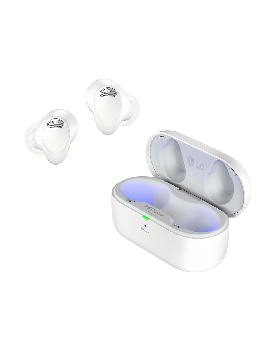 LG TONE Free T90S White - Dolby Atmos Wireless Bluetooth Earbuds with ...