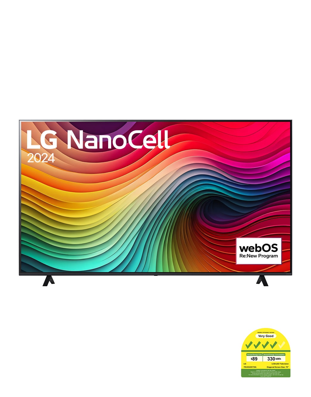 75 Inch LG NanoCell NANO81 4K Smart TV 2024 - 75NANO81TSA | LG SG