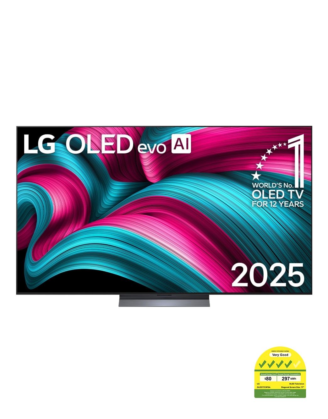 77 inch LG OLED evo AI TV C5 144Hz Gaming Mode* Dolby Vision & HDR10 4K ...