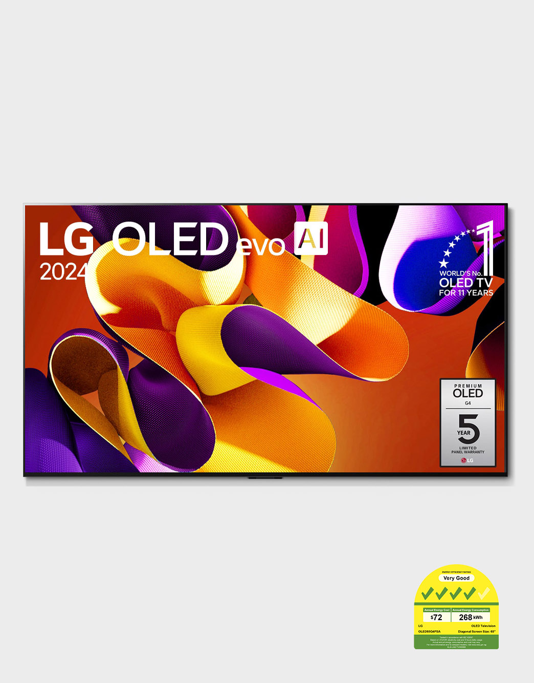 65 Inch LG OLED evo AI G4 4K Smart TV 2024 - OLED65G4PSA.ATC | LG SG