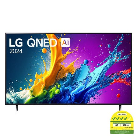 50 inch LG QNED AI QNED80 4K Smart TV 2024 - 50QNED80TSA.ATC | LG SG