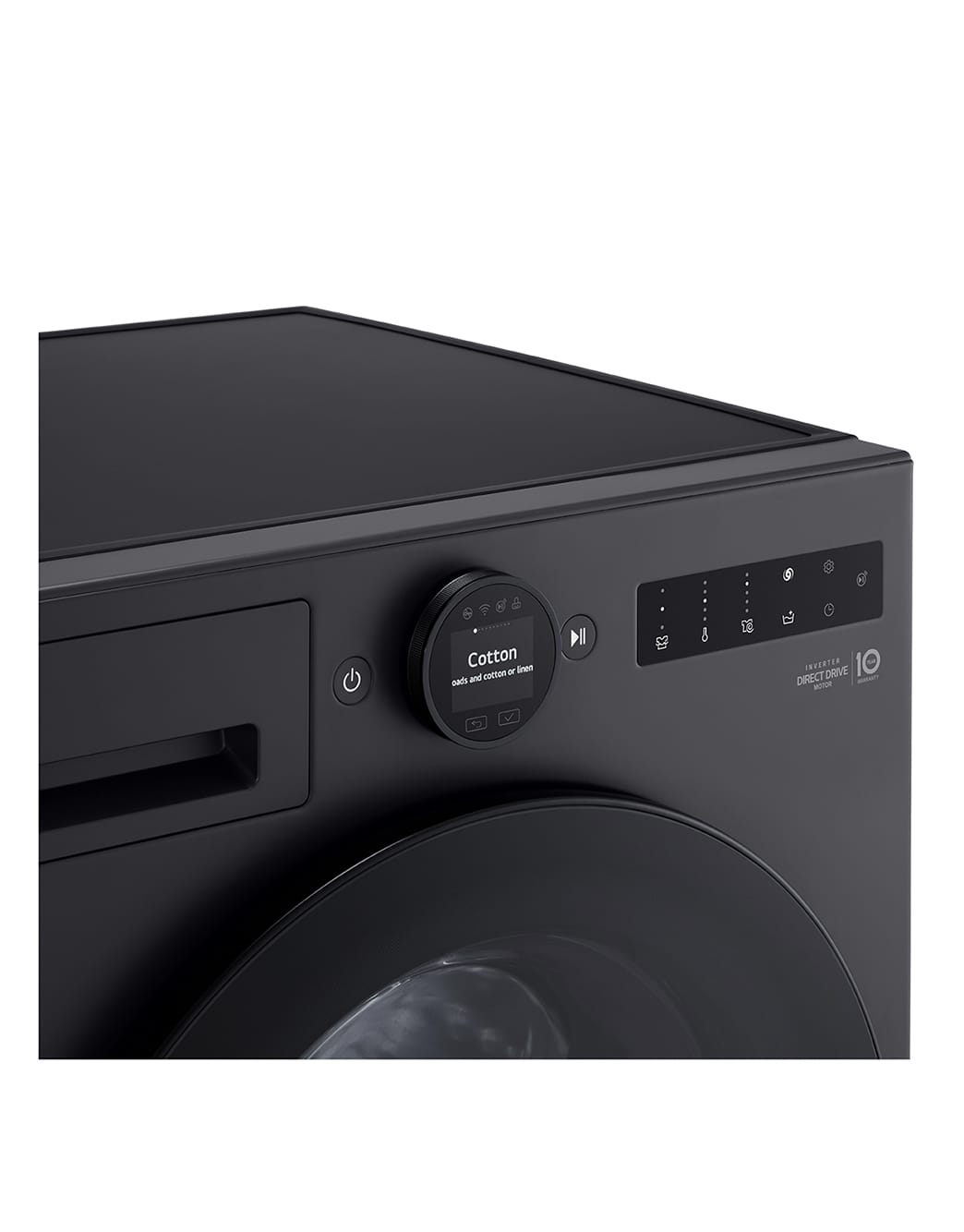 14kg Front Load Washing Machine in Matte Black | LG Singapore