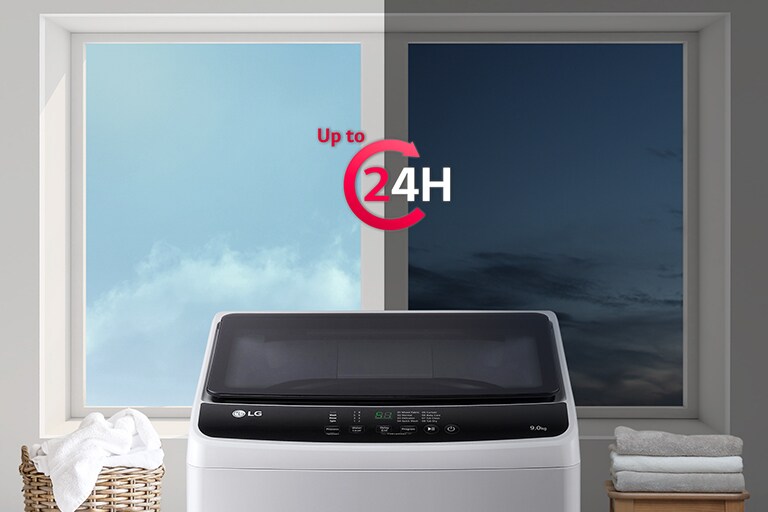 8KG Top Load Washing Machine, Gray - T2108NT1G | LG SG