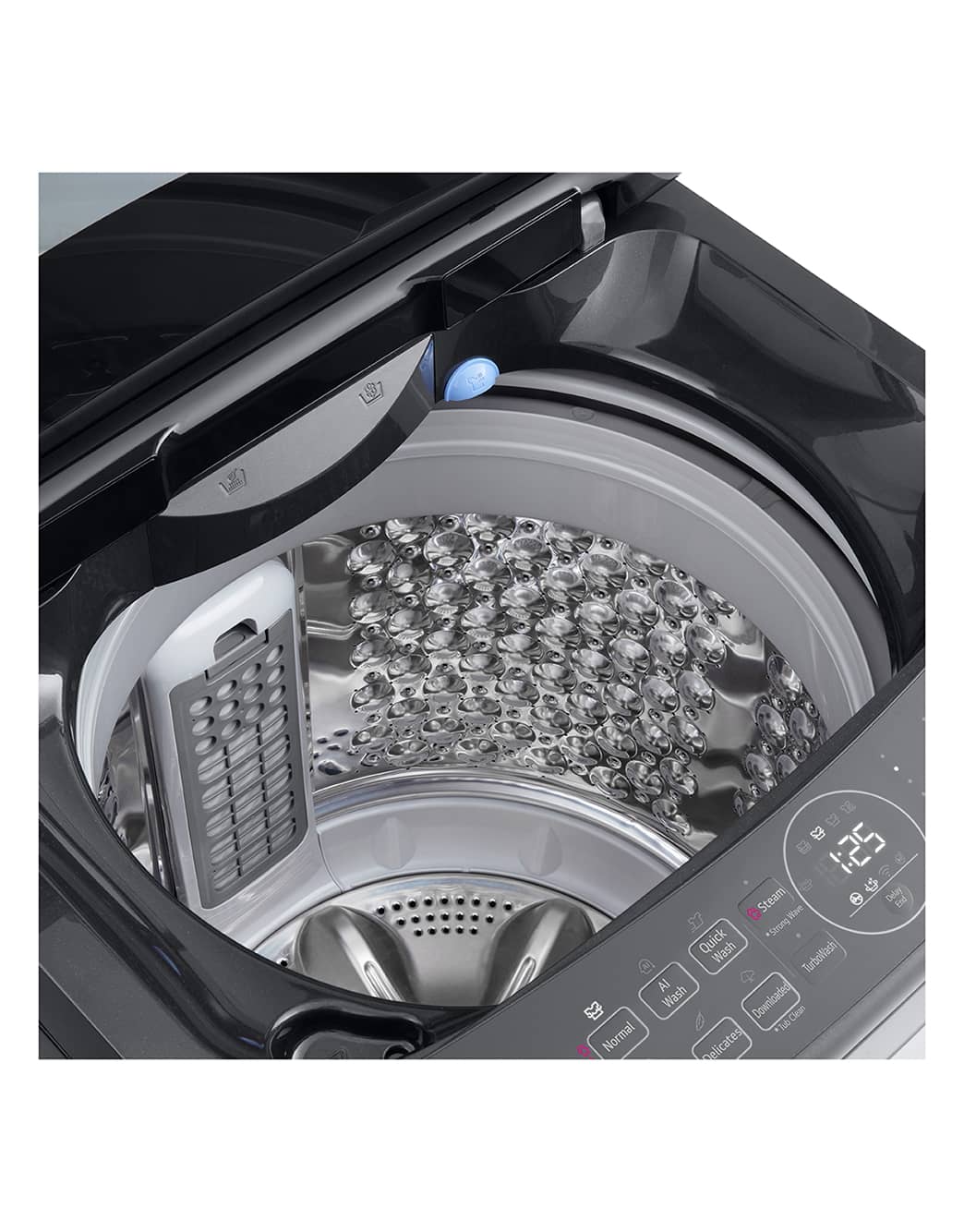 12KG AI DD™ Top Load Washing Machine Platinum Black | LG SG