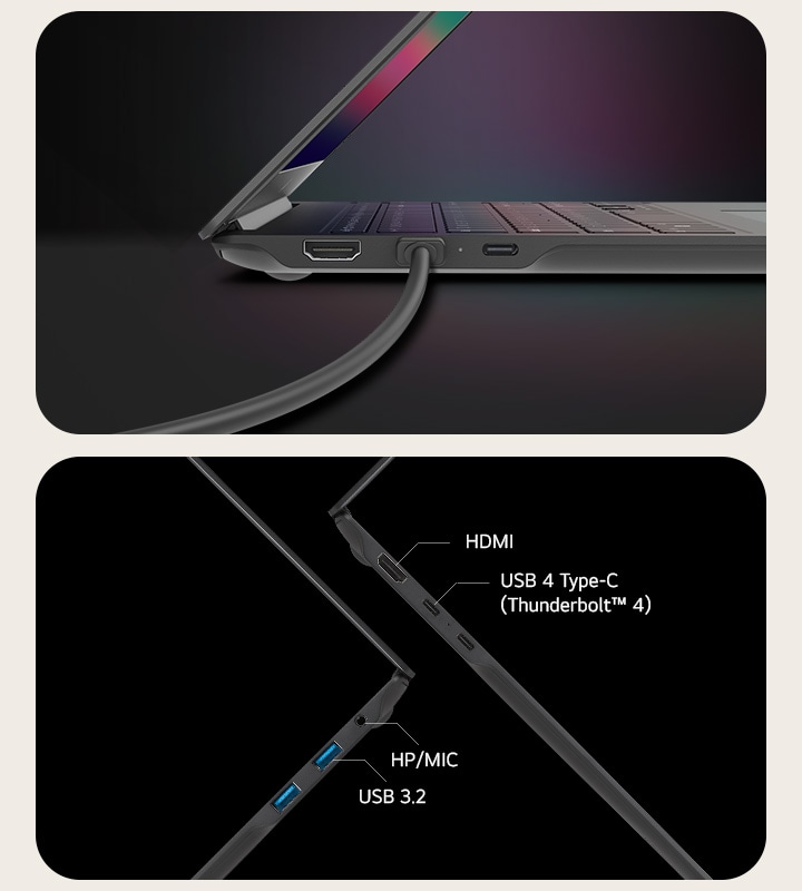 LG gram Pro 16, 16:10 IPS display, Intel® Core™ Ultra 7 Processor | LG TH