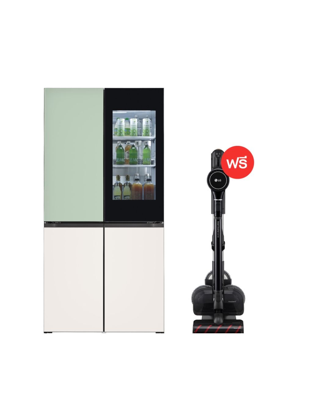ตู้เย็น Instaview รุ่น GR-A24FQSMB และ เครื่องดูดฝุ่น LG รุ่น A9K-ULTRA ...