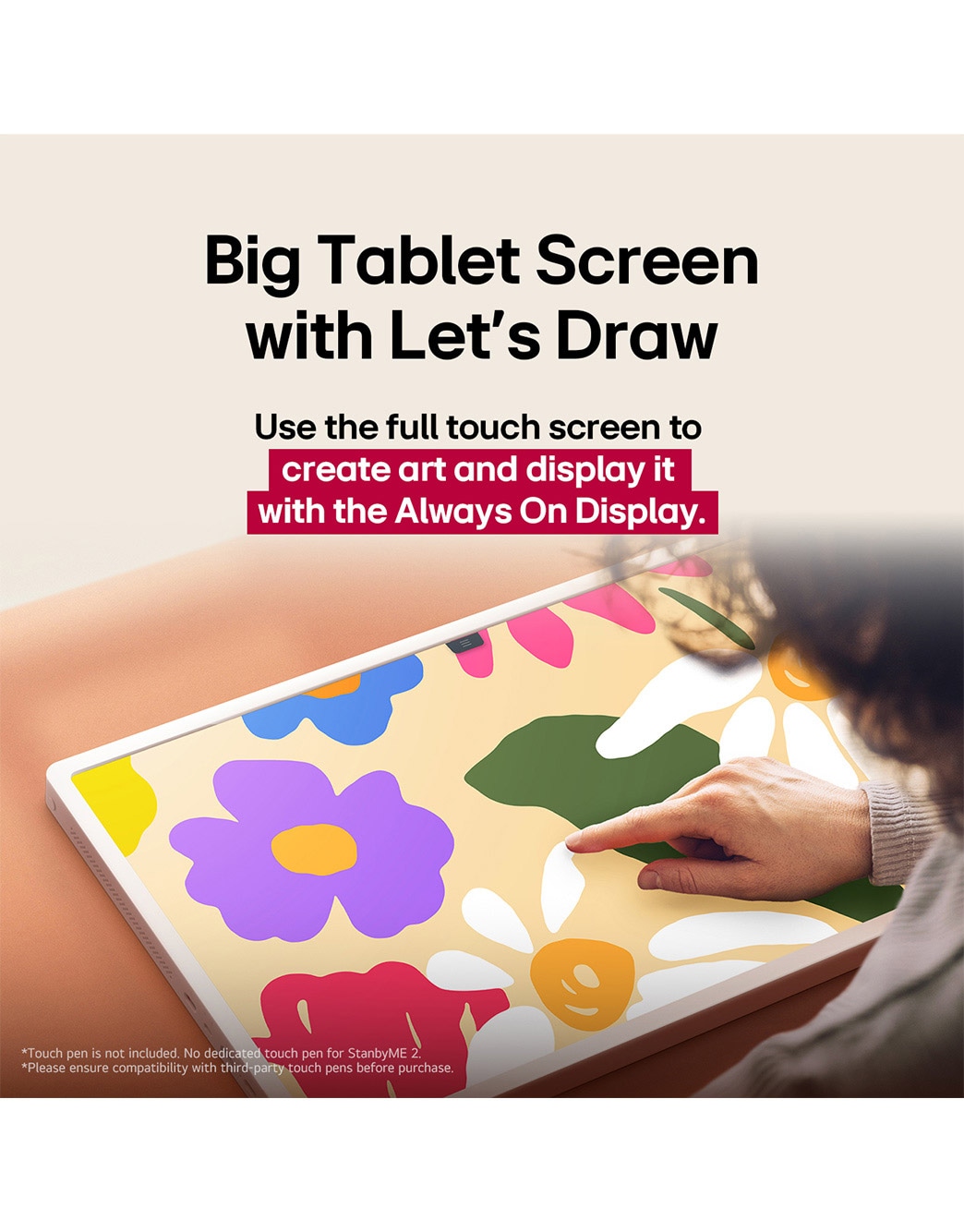 27" LG StanbyME 2 หน้าจอสัมผัสแบบพกพา | LG TH