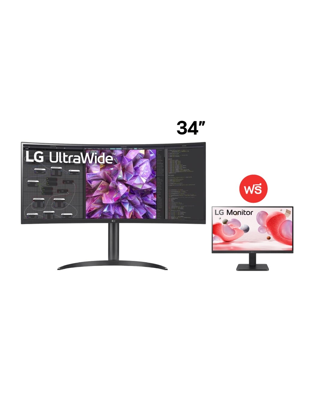 34" 21:9 Curved UltraWide™ QHD (3440x1440) Monitor with FreeSync™ | LG ...