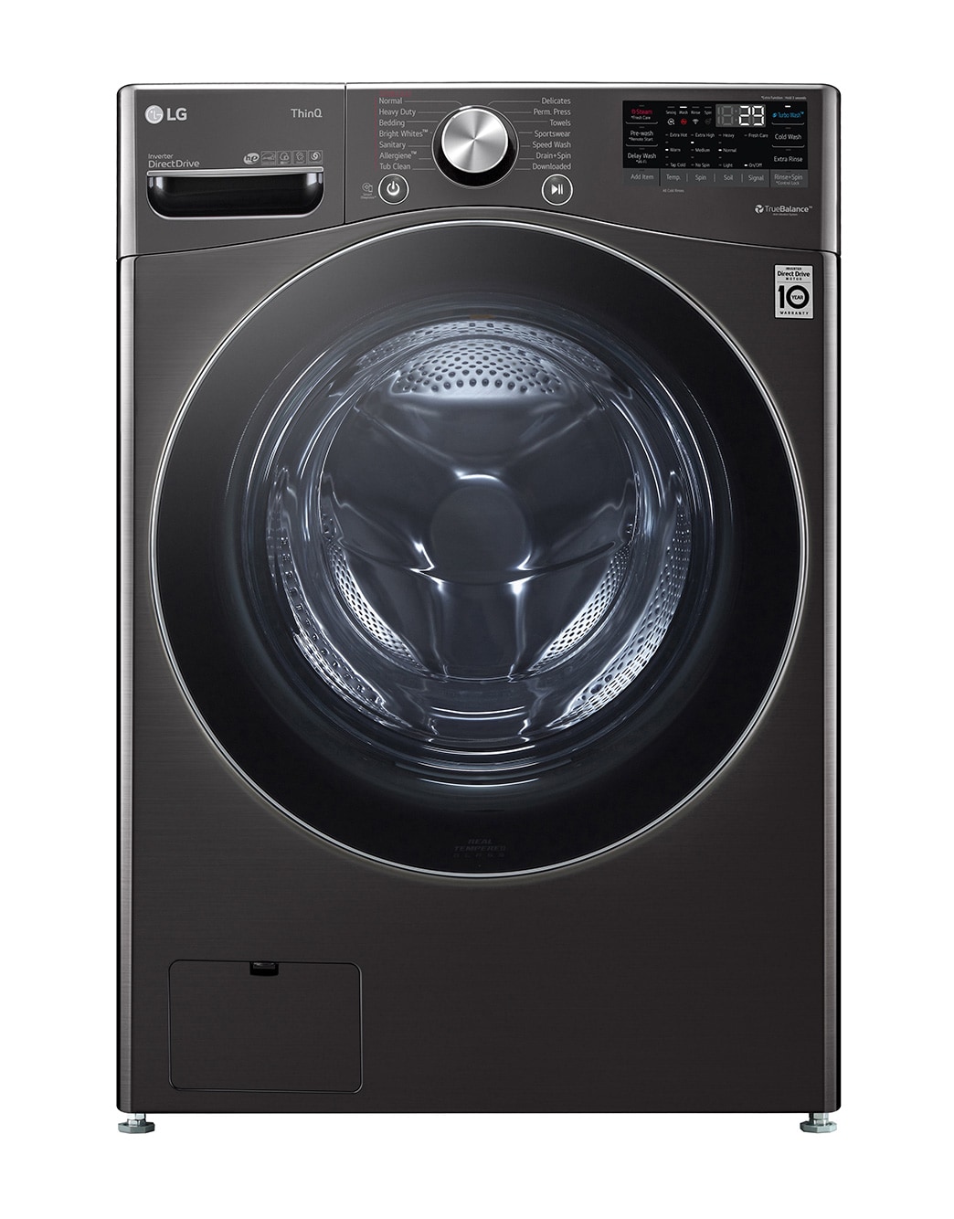 เครื่องซักผ้าฝาหน้า ซัก 24 กก. รุ่น F2725SVRB | LG TH