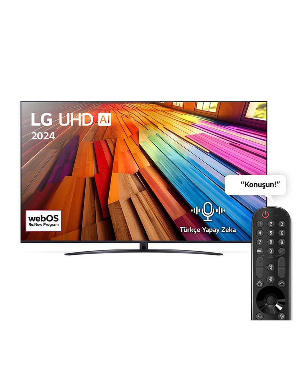 86 inç LG UHD UT81 4K Smart TV 2024 - 86UT81006LA | LG TR