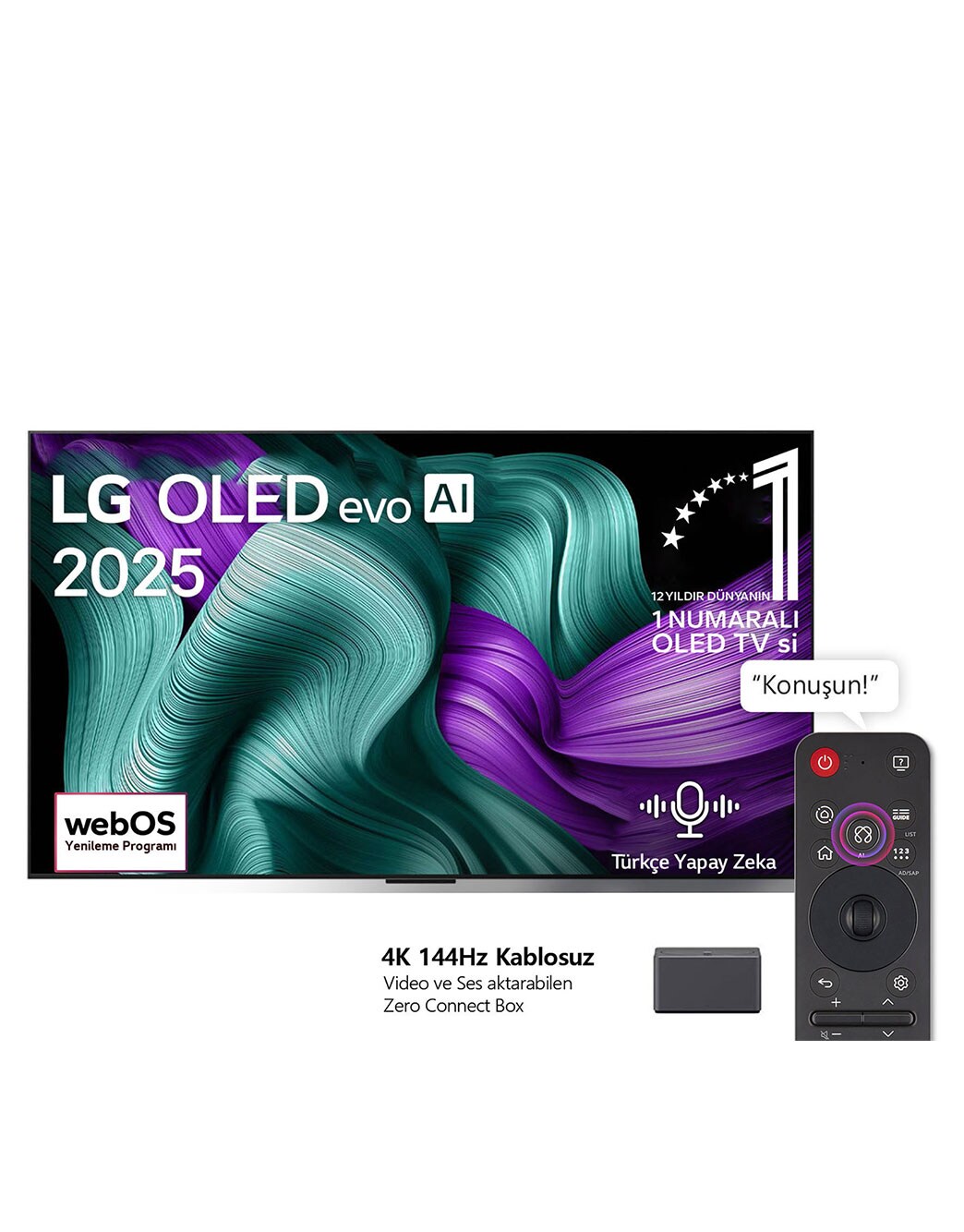 83 inç LG OLED evo AI M5 4K Smart TV AI Sihirli Kumanda Dolby Vision ...