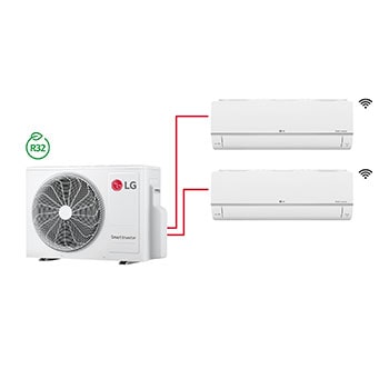 Inverter Multi Split Wi-Fi Klima DP3 9K+24K Btu - DP3MULTI | LG TR
