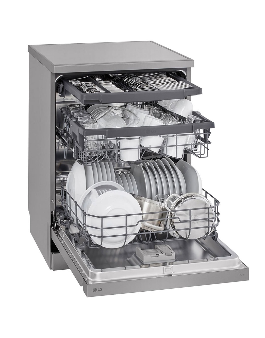 Front Control Smart Wi-fi Dishwasher in Prime Silver | LG Singapore