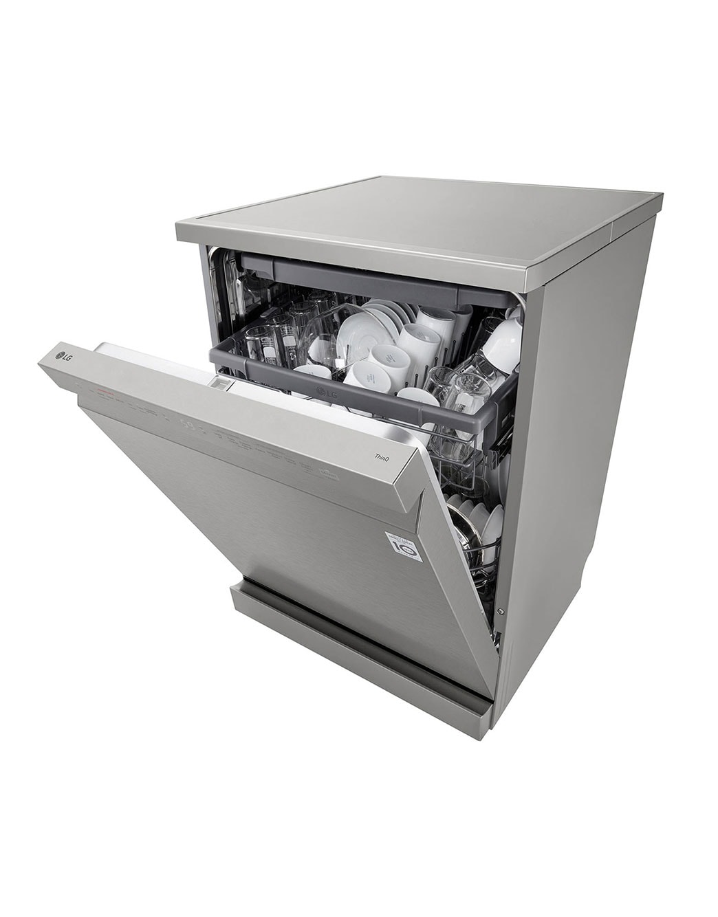 Front Control Smart Wi-fi Dishwasher in Prime Silver | LG Singapore