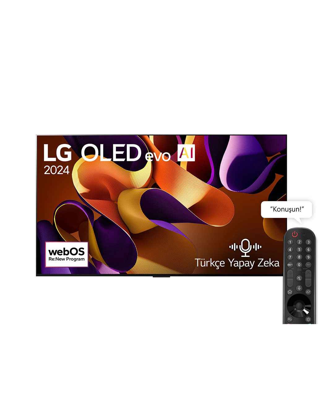 77 inç LG OLED evo AI G4 4K Smart TV 2024 - OLED77G45LW | LG TR