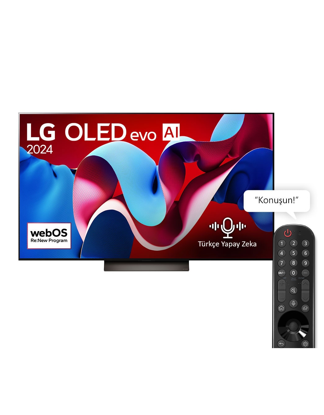 55 İnç LG OLED evo AI C4 4K Smart TV 2024 - OLED55C46LA.APDZ | LG TR