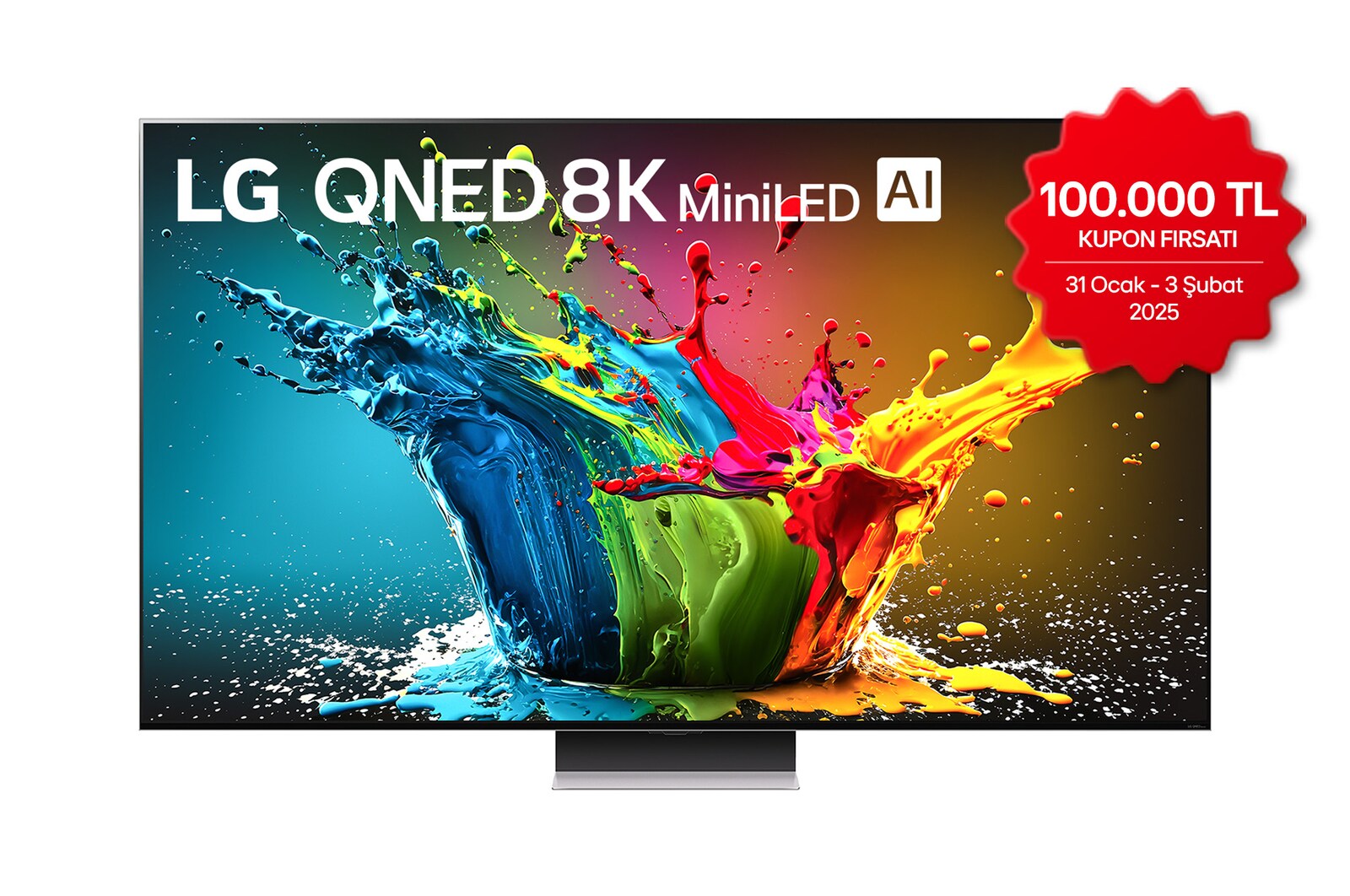 86 inç LG QNED MiniLED AI QNED99 8K Smart TV 2024 - 86QNED99T9B | LG TR