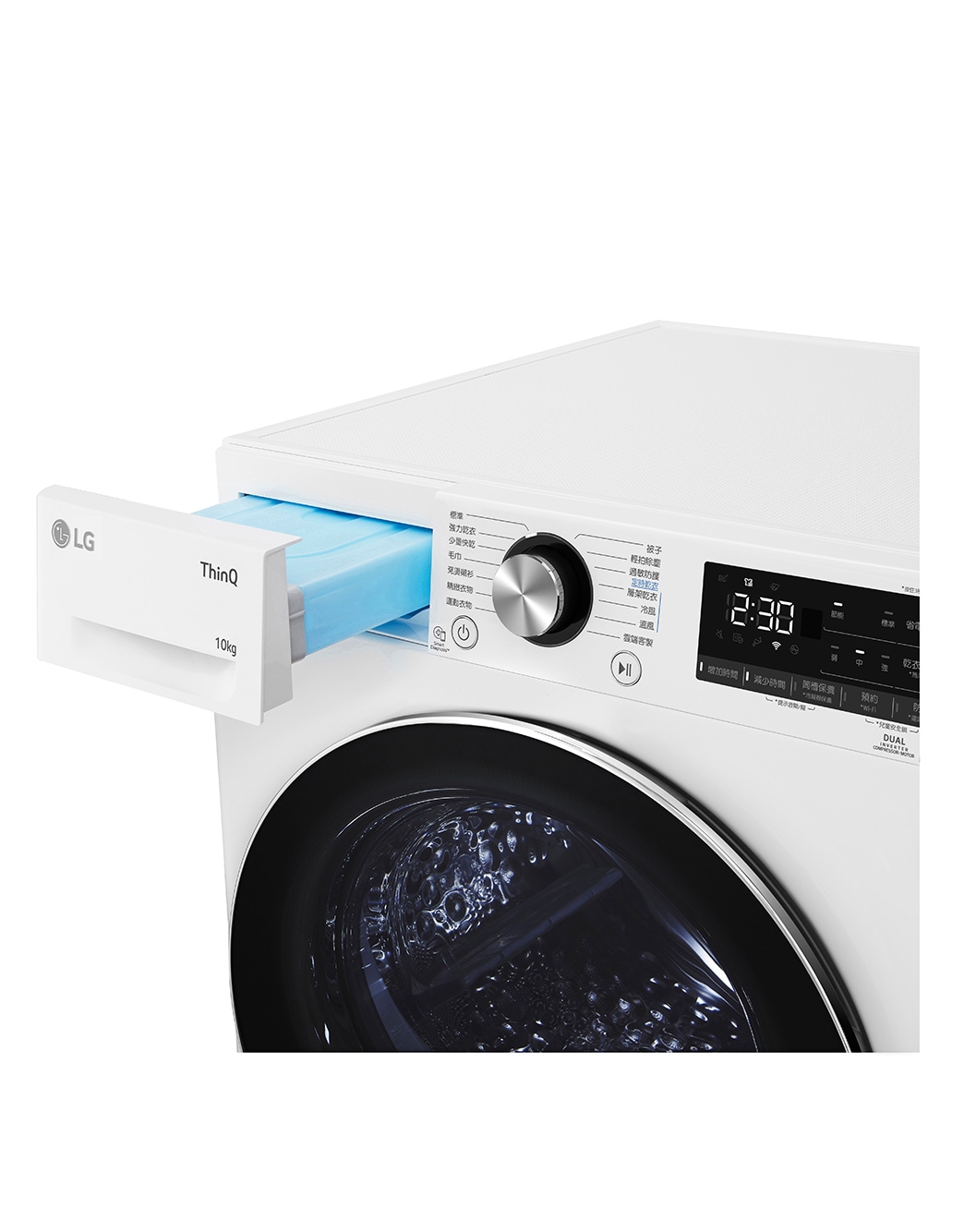 免曬衣乾衣機｜10公斤｜冰瓷白｜WR-100VW | LG TW