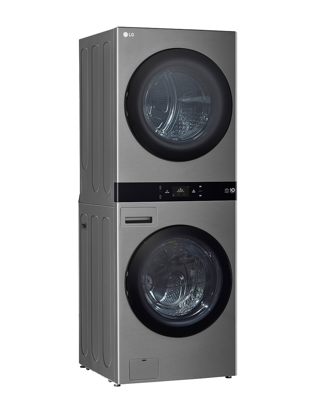 洗22公斤+乾20公斤 WashTower™ AI 智控洗乾衣機第二代｜熱泵除濕｜星辰銀 - WD-S2220VM | LG 台灣