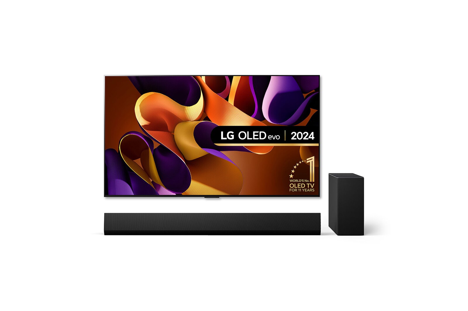 65 inch LG OLED evo AI G4 Smart TV & Dolby Atmos USG10TY LG Soundbar ...