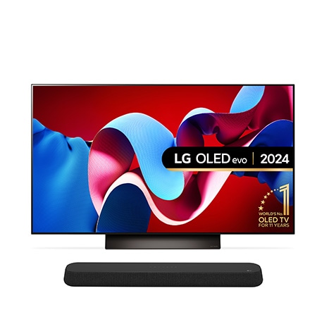 LG C4 OLED 42" & USE6S Soundbar | LG UK