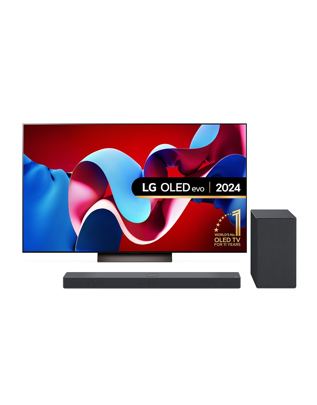 77 inch LG OLED evo AI C4 Smart TV & 3.1.3 channel USC9S LG Soundbar with Dolby Atmos | LG UK ...