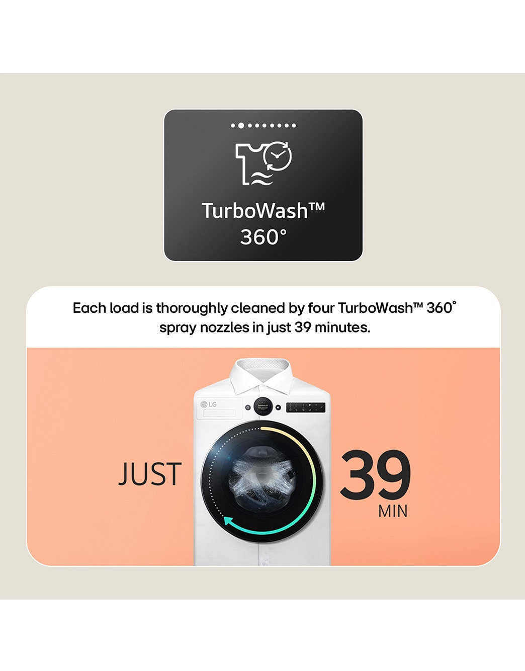 9kg Washing Machine Black F4X9009TBC | LG UK
