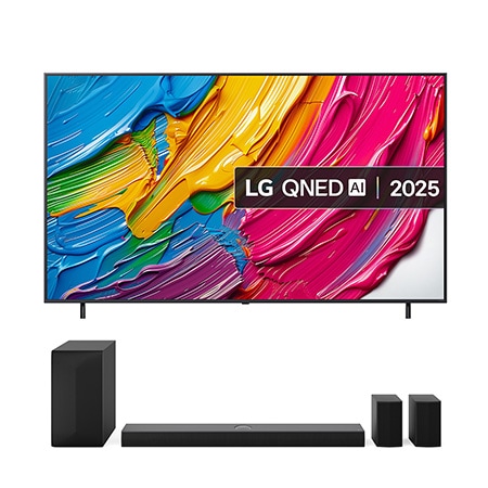 86 inch LG QNED evo AI TV & US70TR Soundbar Bundle | LG UK