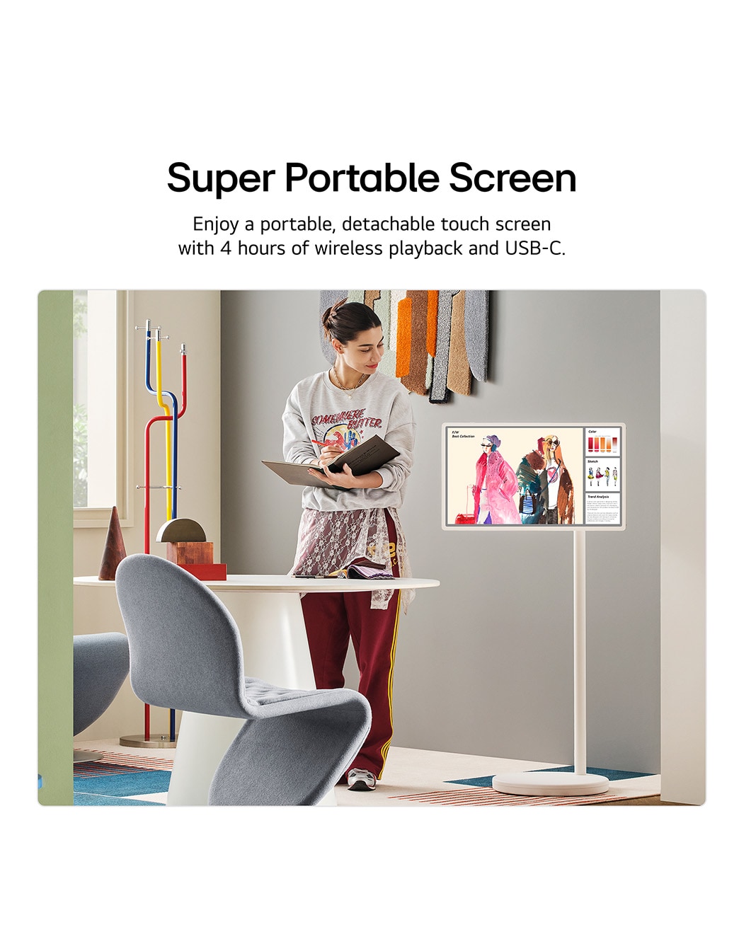 27 inch LG StanbyME 2 Portable Touch Screen - 27LX6TDGA | LG UK