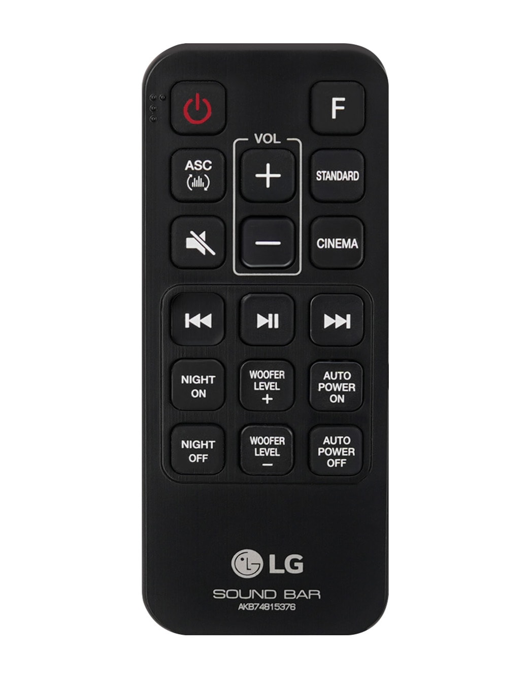 Soundbar Remote Controller - AKB74815376 | LG UK