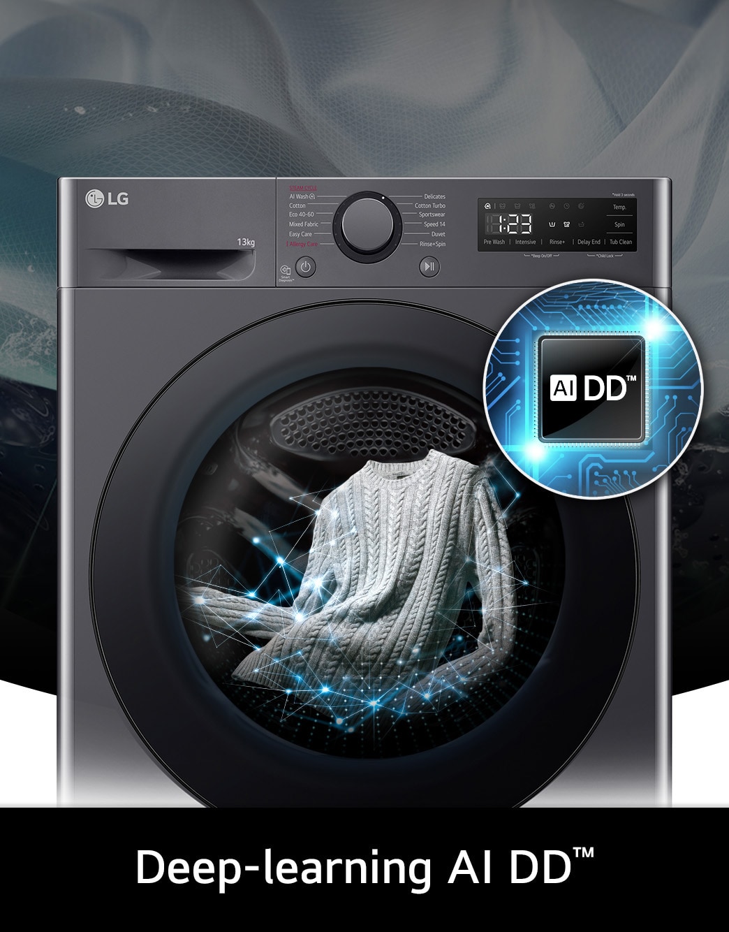 13kg Washing Machine Slate Grey - F4Y513GBLN1 | LG UK