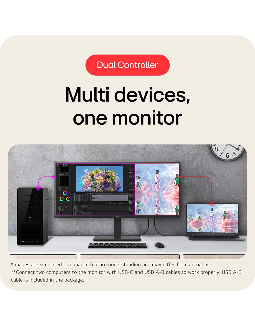 34" LG UltraWide Monitor – 34BA75QE | LG UK