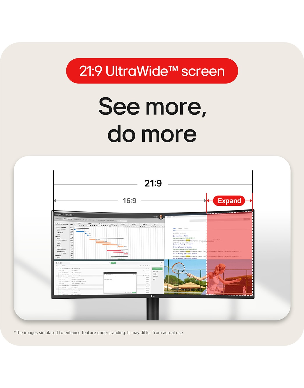 34" UltraWide Monitor 34WR55QK-B | LG UK