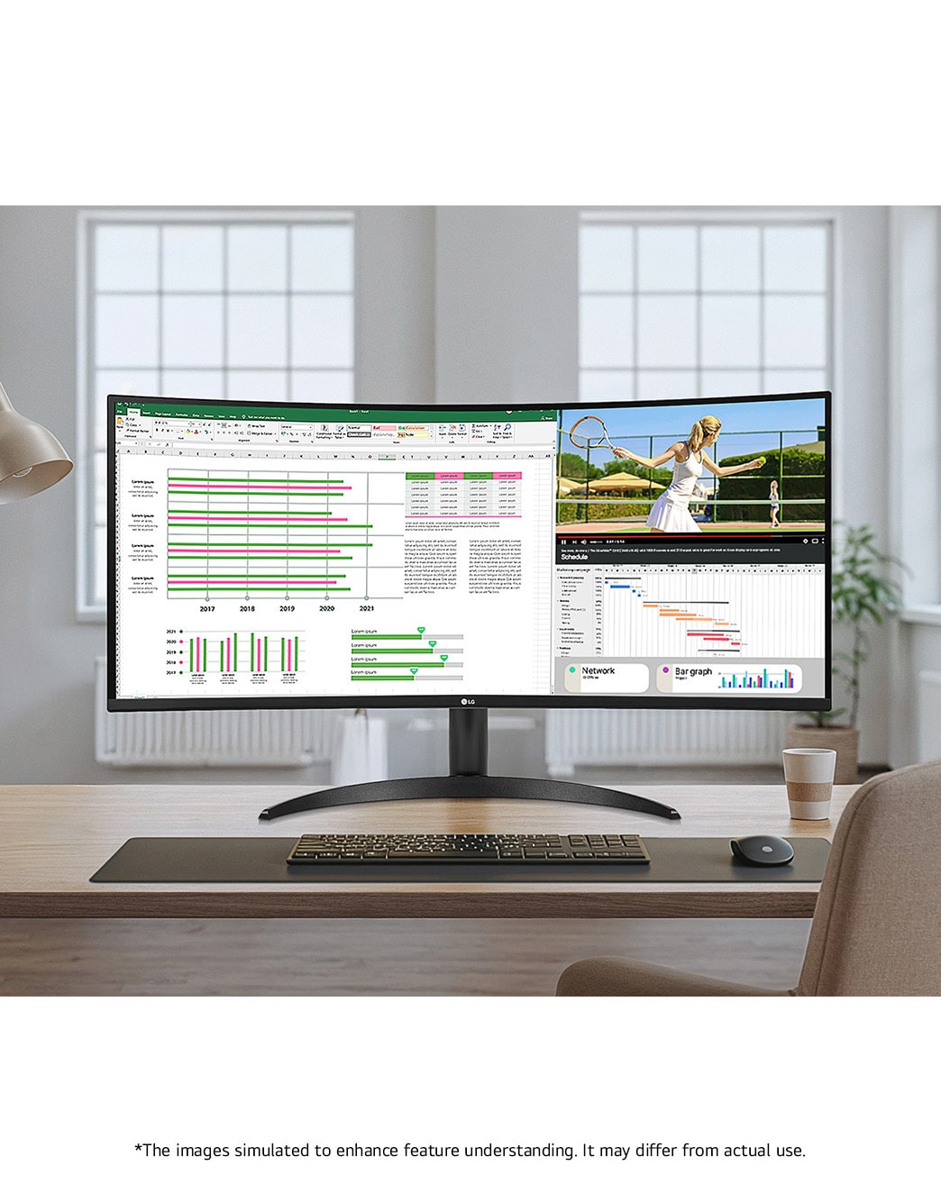 34" UltraWide Monitor 34WR55QK-B | LG UK