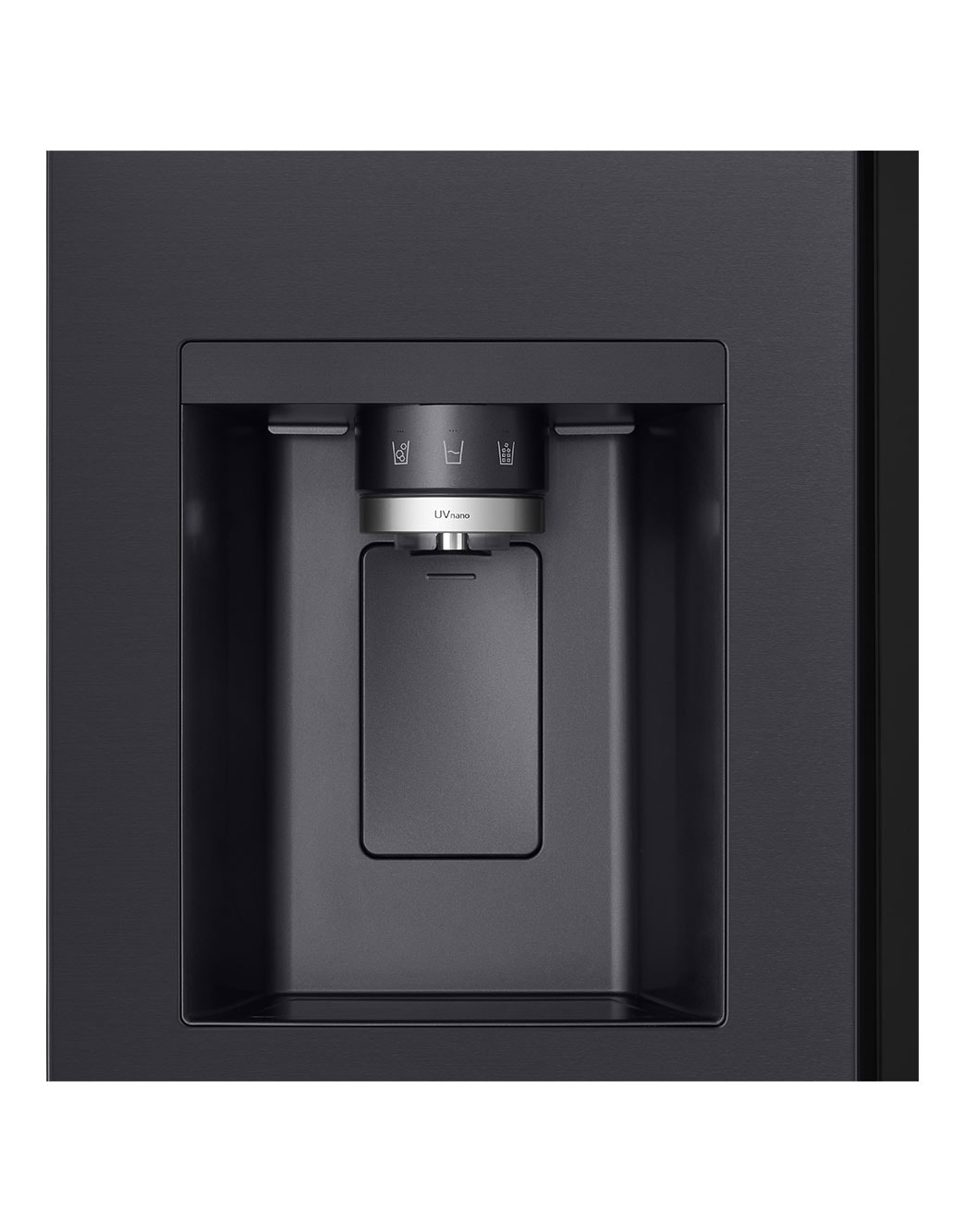 628L Side-By-Side Refrigerator Essence Black Steel | LG UK