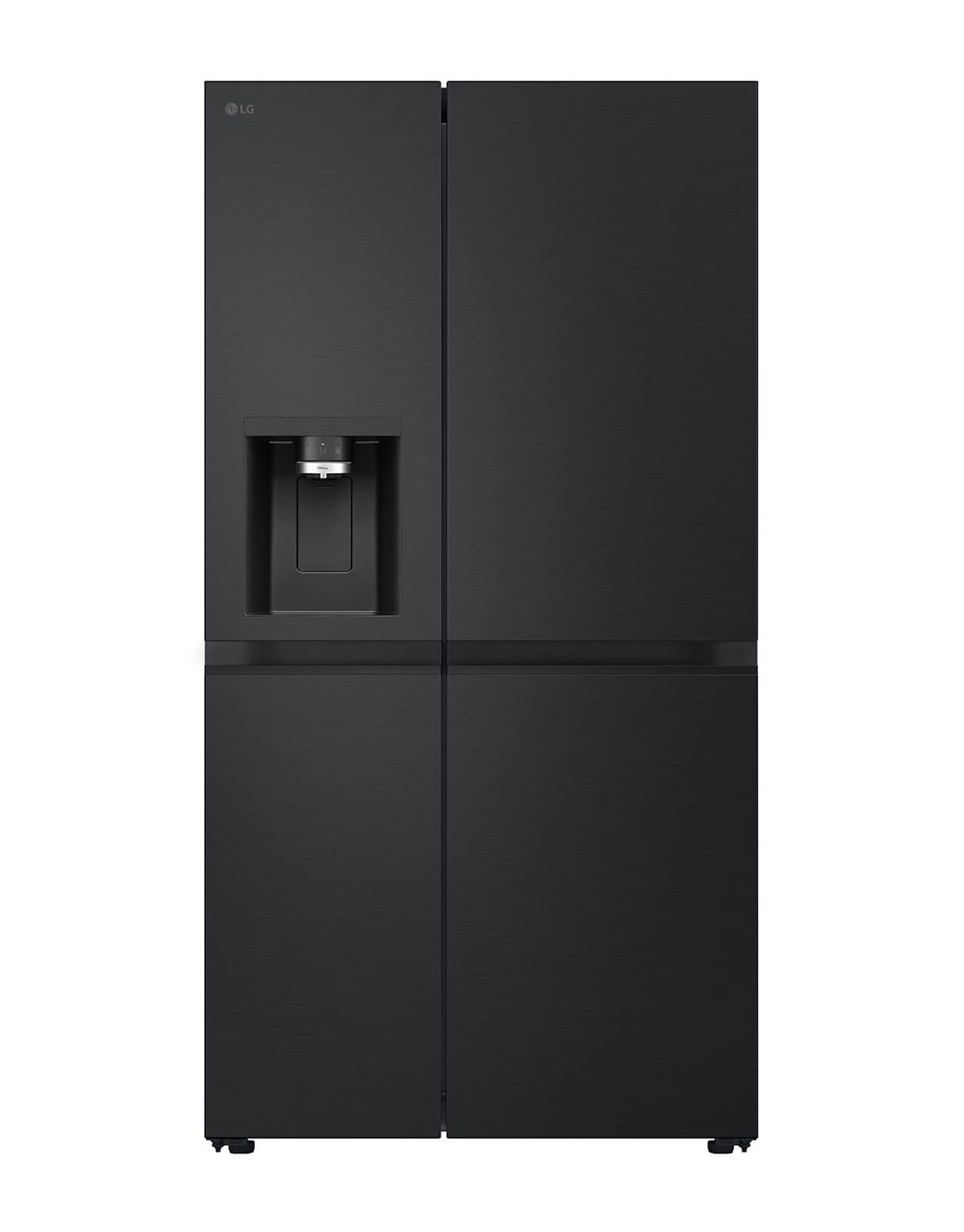 628L Side-By-Side Refrigerator Essence Black Steel | LG UK