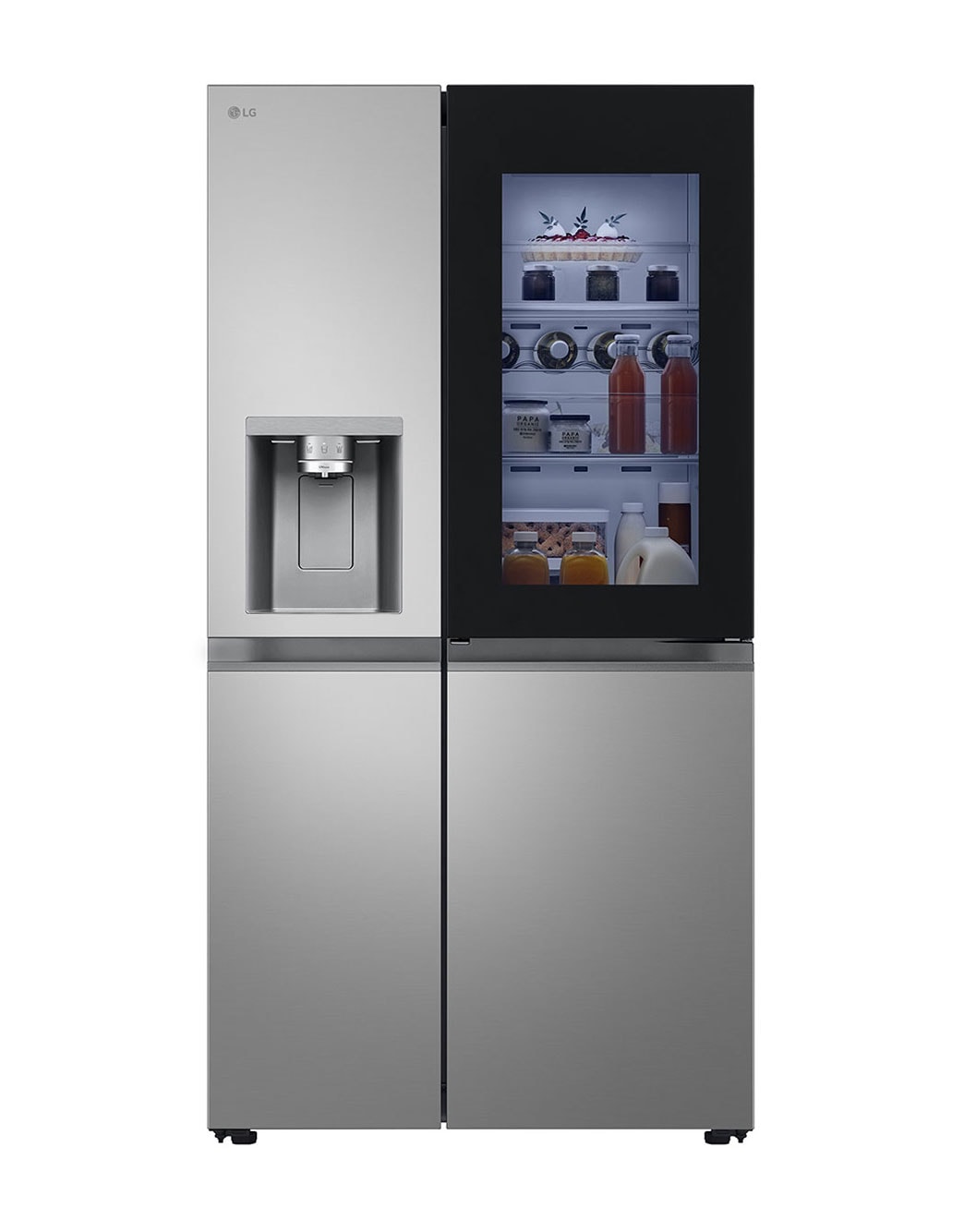 628L Side-By-Side Refrigerator Prime Silver | LG UK