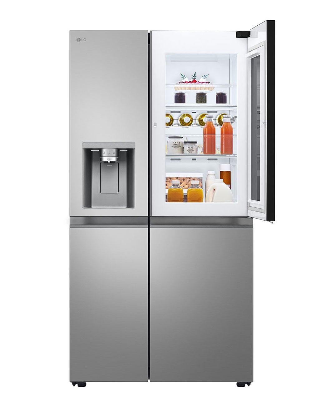 628L Side-By-Side Refrigerator Prime Silver | LG UK