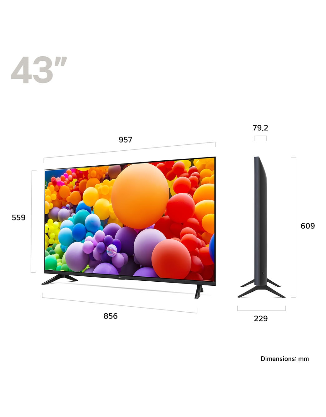 43 inch LG UT91 4K Smart TV 43UT73006LA | LG UK