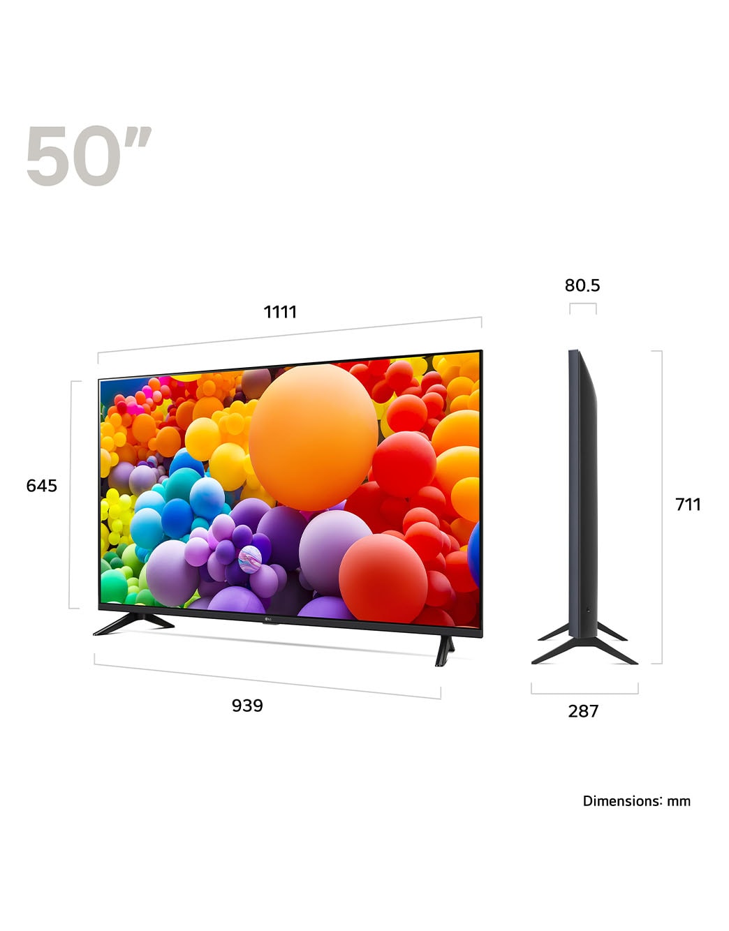 50 inch LG UT73 4K Smart TV 50UT73006LA | LG UK