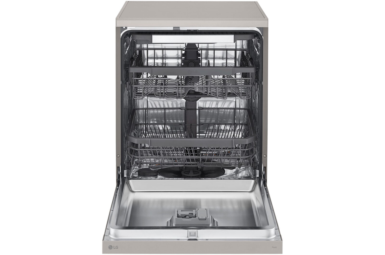 60cm QuadWash™ Freestanding Dishwasher Silver - DF355FP | LG UK