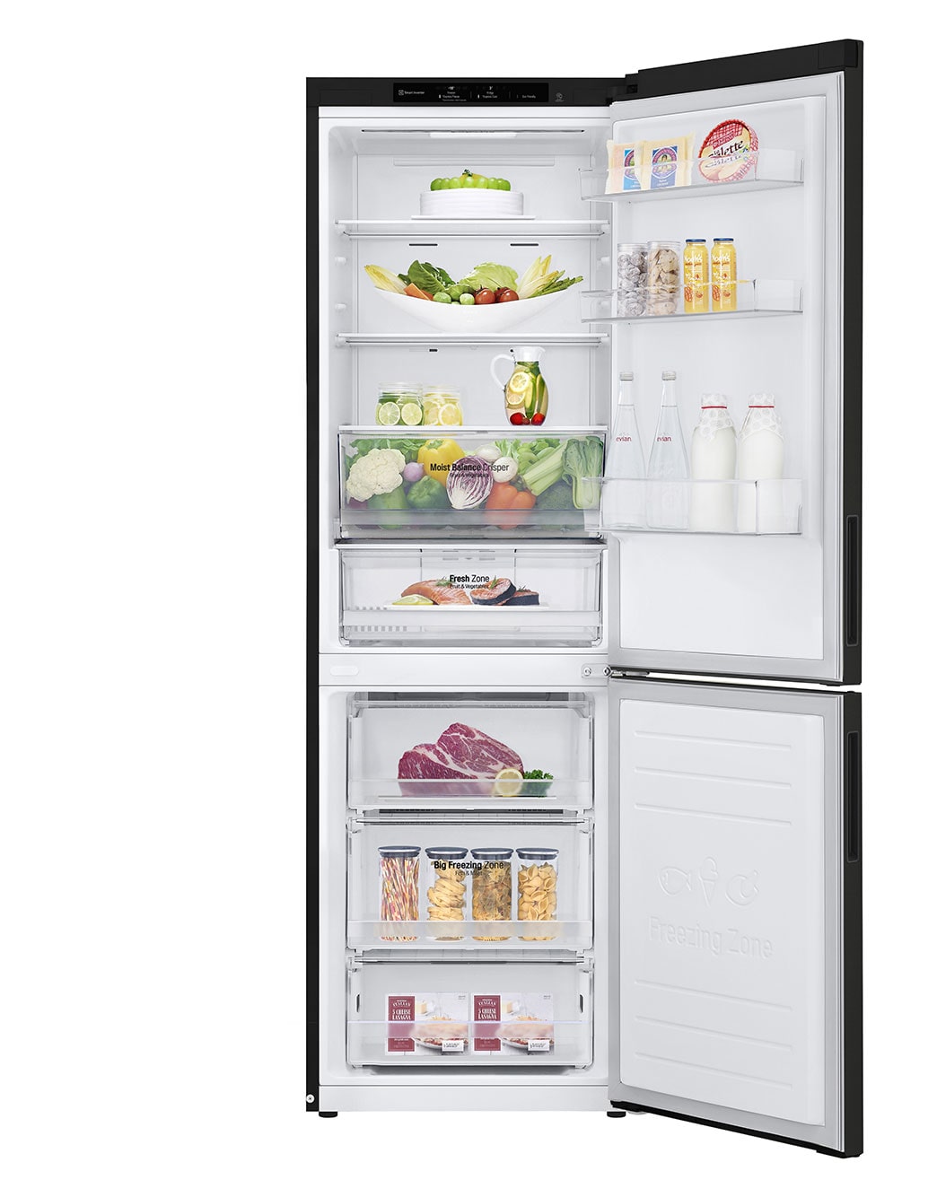 341L Tall Fridge Freezer - GBB61BLJEC | LG UK