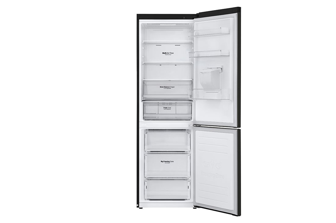 Water Dispenser | Tall Fridge Freezer | 340L | GBF61BLHEN | Black Steel ...