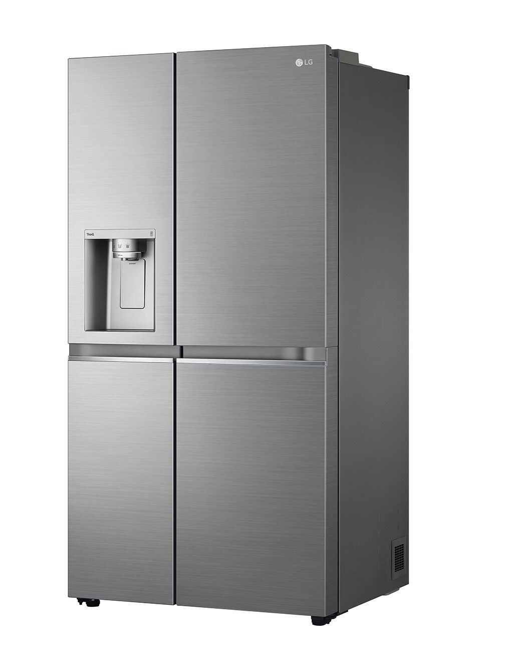 635L American Style Fridge Freezer Shiny Steel | LG UK
