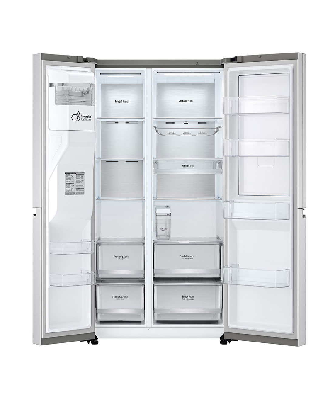 635L American Style Fridge Freezer Stainless Steel | LG UK