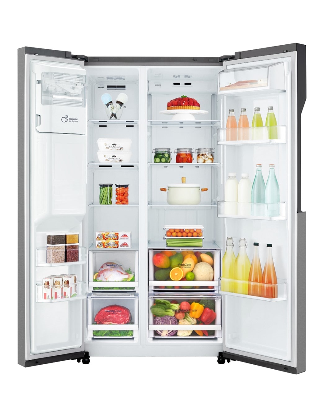 American Fridge Freezer : Dark Graphite | GSL460ICEV | LG UK